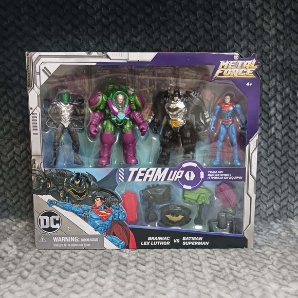 DC Comics | Toys | Dc Comics Metal Force Team Up Brainiac And Lex ...